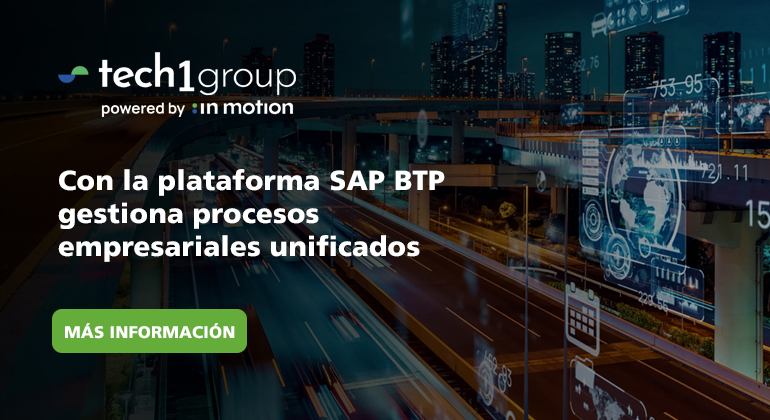 Plataforma SAP BTP | SAP Business Technology Platform | Tech 1 Group
